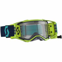 Scott Prospect Blue Yellow Clear Lens WFS Goggles | MD Racing Products