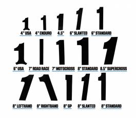 Single Number Pack of 3 - Thick Material | MD Racing Products